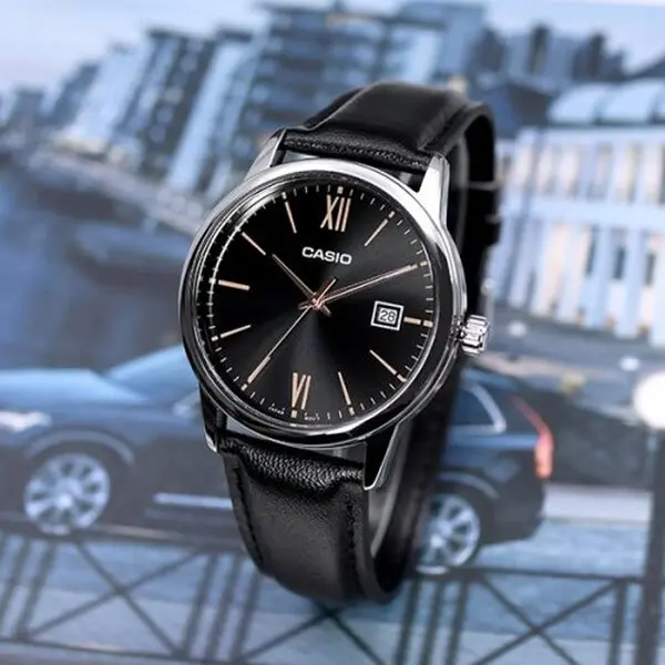 Casio Dress Series Minimalistic Analog Watch - Black