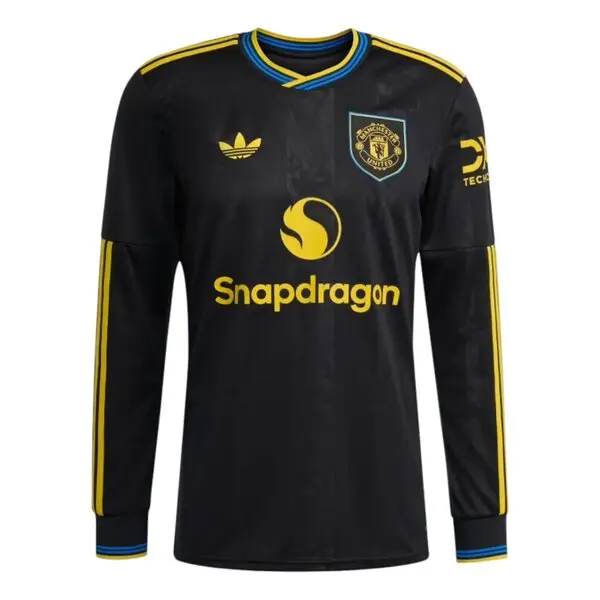 Adidas Manchester United 2025/2026 Long Sleeve Third Jersey - Black