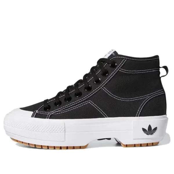 Adidas Nizza Trek High Top Sneakers - Black/white