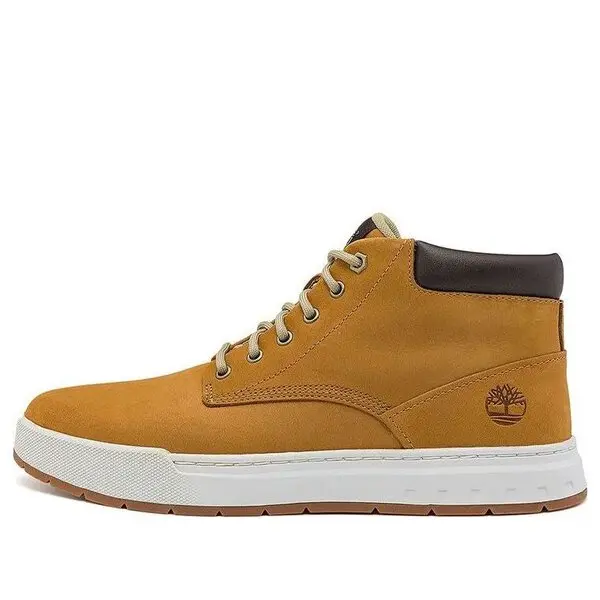 Timberland Maple Grove Wide Fit Leather Chukka Boots - Yellow/white/brown