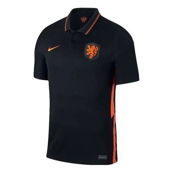 Nike Netherlands National Team 20/21 Authentic Vapor Match Away Jersey - Black/orange