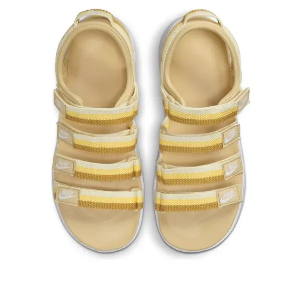 Nike Icon Classic Platform Sandals - White/yellow/orange