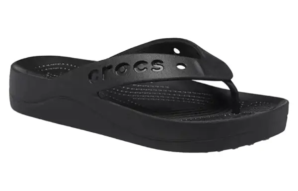 CROCS Baya Platform Cut Out Detail Flip Flops