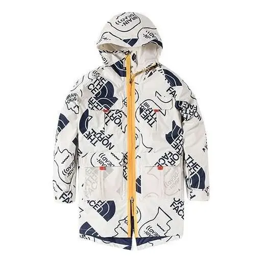 The North Face X Brain Dead 76 Oversized Mountain Parka Jacket - White