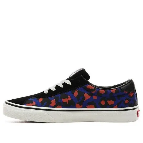 VANS Sport Leopard Print Low Top Sneakers - Blue/black