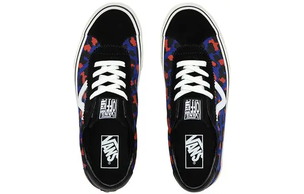 VANS Sport Leopard Print Low Top Sneakers - Blue/black
