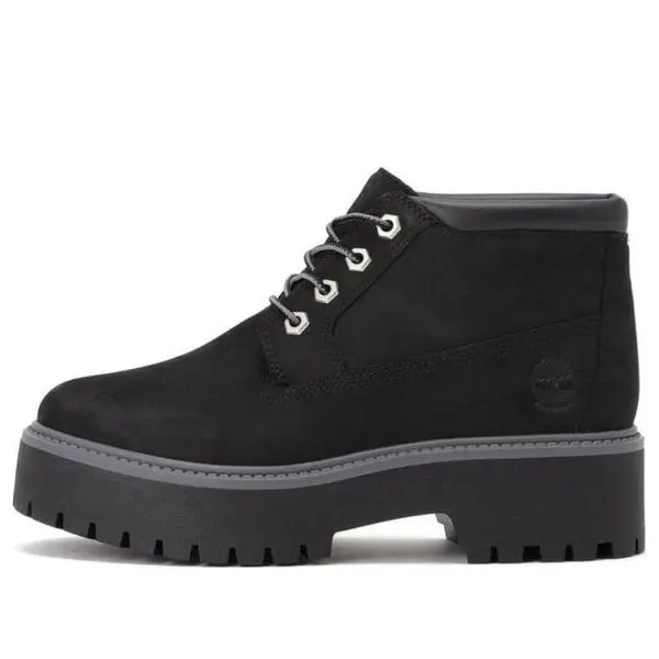 Timberland Stone Street Premium Platform Waterproof Chukka Boots - Black