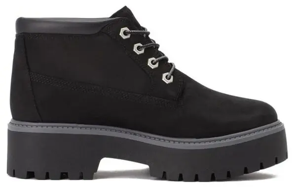 Timberland Stone Street Premium Platform Waterproof Chukka Boots - Black