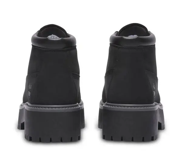 Timberland Stone Street Premium Platform Waterproof Chukka Boots - Black