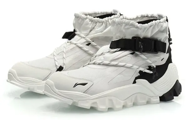 LI-NING Aurora Hillwalker High-top Sneakers - Whiteblack