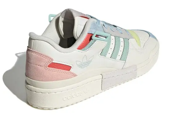 Adidas Originals Forum Exhibit Low Sneakers - White/green/pink