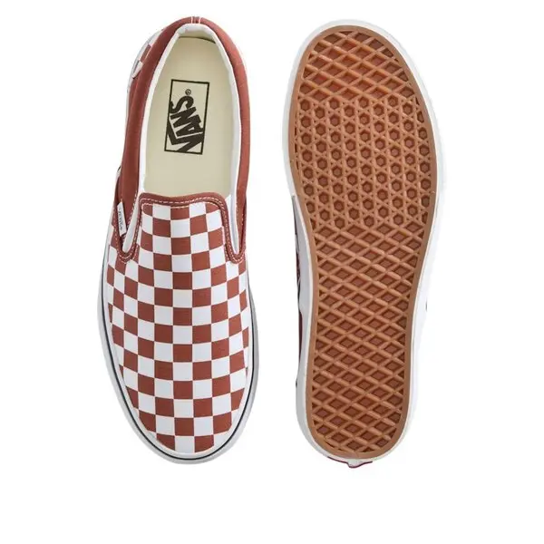 VANS Color Theory Classic Slip-on - Reddish Brown/white