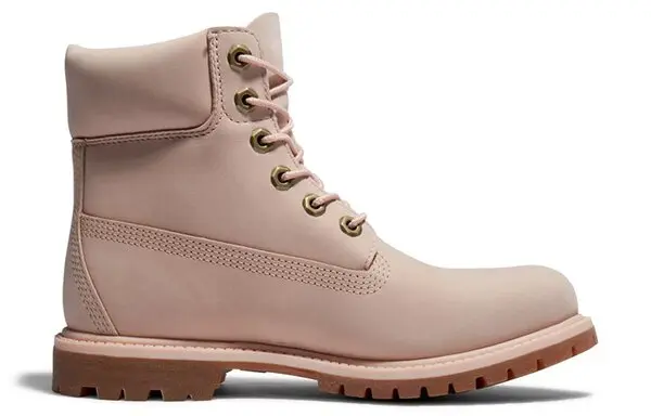 Timberland Premium 6-inch Waterproof Nubuck Boots - Pink/brown