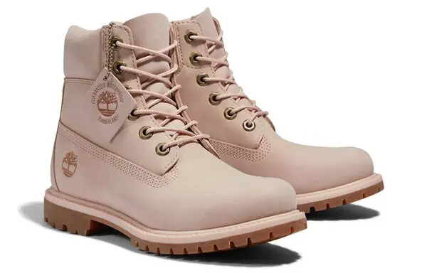 Timberland Premium 6-inch Waterproof Nubuck Boots - Pink/brown
