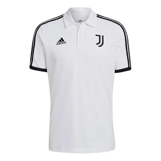 Adidas 21-22 Season Juventus Soccer/football Casual Training Short Sleeve Polo Shirt - White