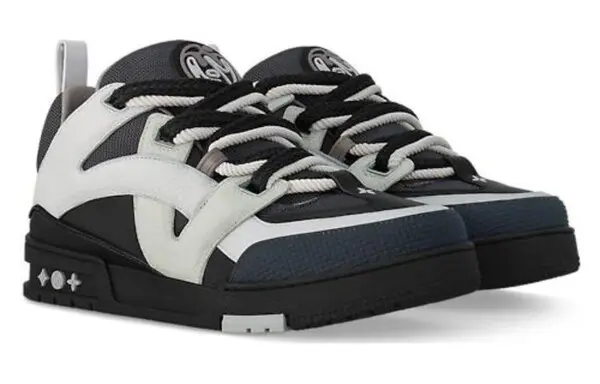 LOUIS VUITTON Skate Sneakers - Black/white/grey