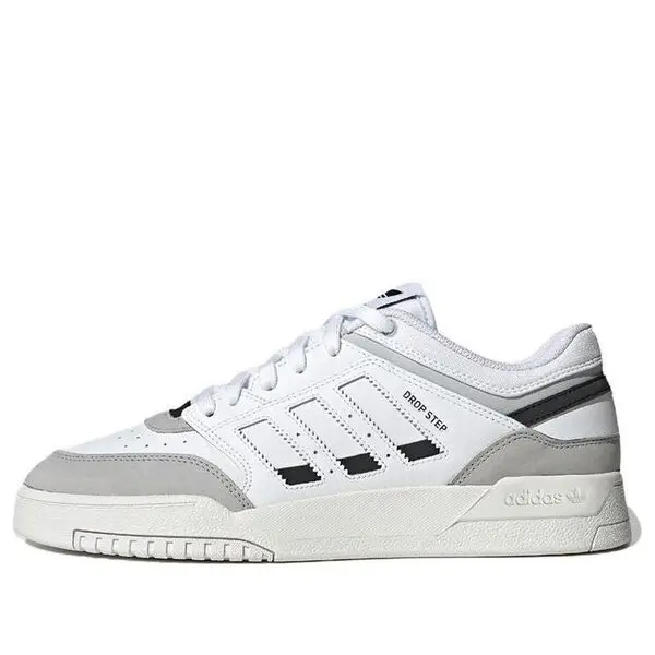 Adidas Originals Drop Step Low Top Sneakers - White/grey