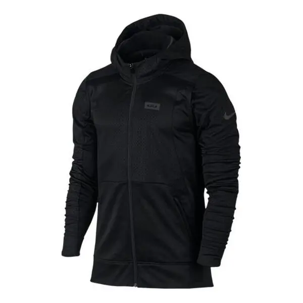Nike International Zipper Full-zip Hooded Jacket - Black