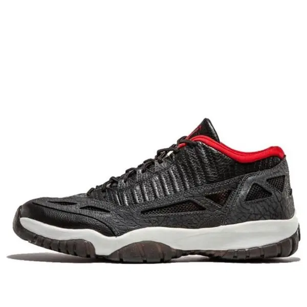 JORDAN 11 Retro Low Ie " Charcoal Red - Black