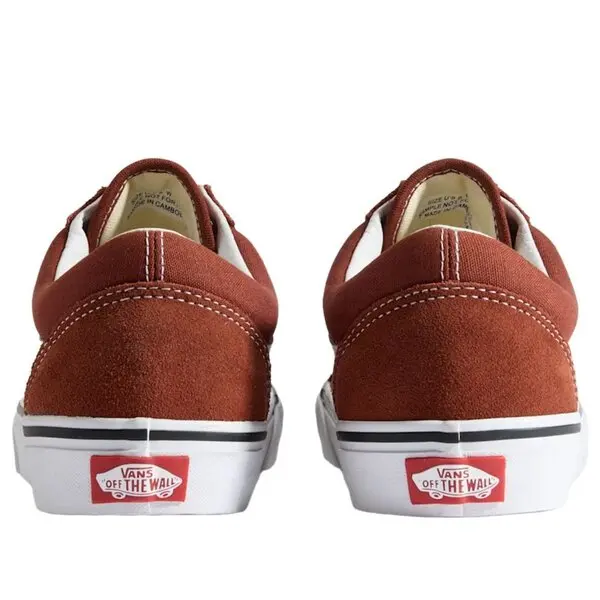 VANS Old Skool Sneakers - Reddish Brown/white