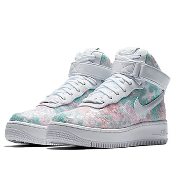 Nike Force 1 Upstep Hi Lx Sequin Fabric Sneakers