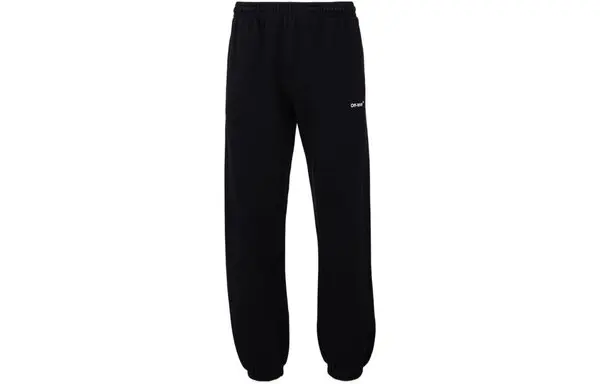 Off-White Ss22 Solid Color Casual Pants/trousers Black