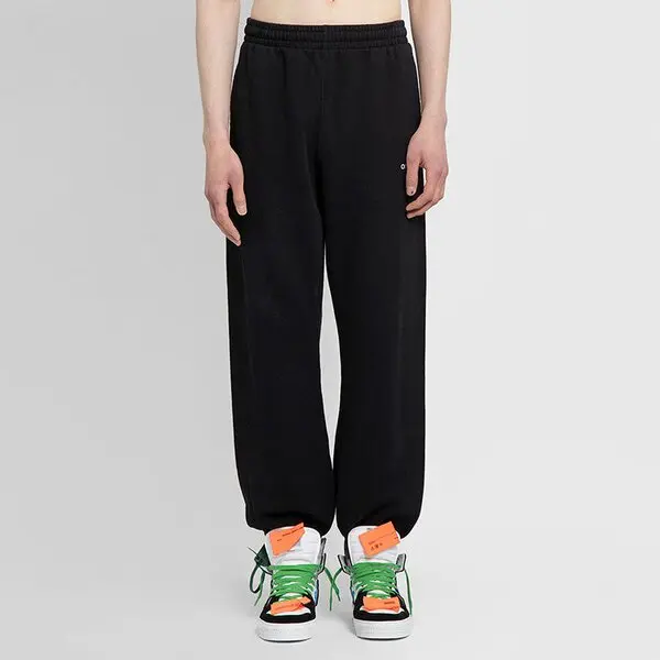 Off-White Ss22 Solid Color Casual Pants/trousers Black
