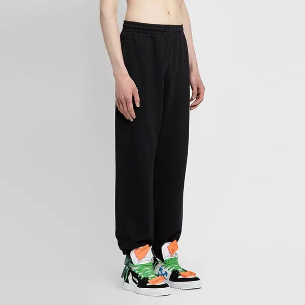 Off-White Ss22 Solid Color Casual Pants/trousers Black