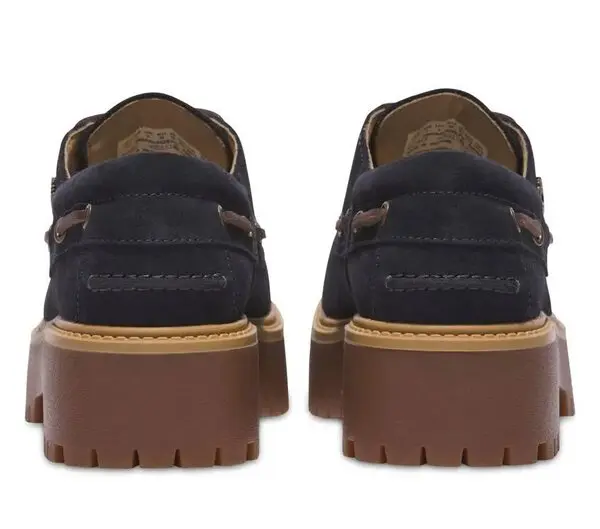Timberland C.f. Stead Indigo Suede Platform Boat Shoes