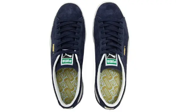 PUMA Suede Vintage Peacoat Low Top Sneakers - Blue