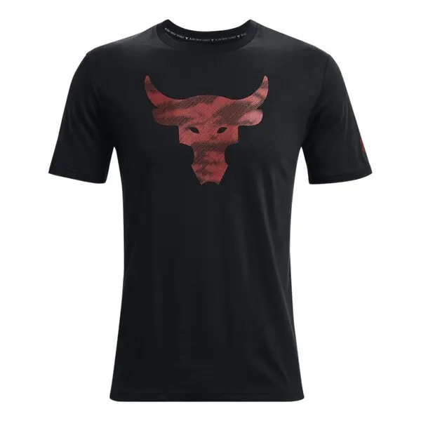 Under Armour Project Rock Brahma Bull T-shirt 'black Red - Black/red