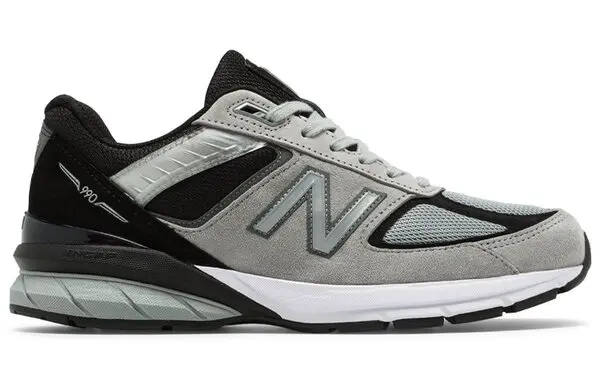 NEW BALANCE 990v5 Made In Usa "kool Grey" Sneakers - Blackgray