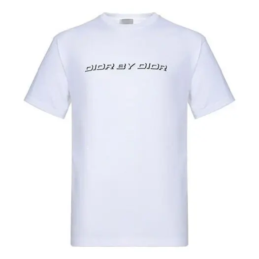 Dior Embroidery Logo Printing Male - White