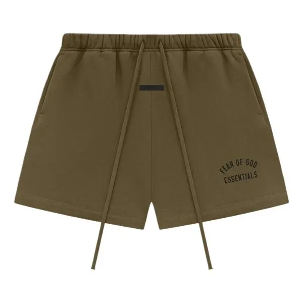 Fear Of God Fleece Soccer Short - Olive Green