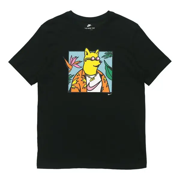 Nike Sunglasses Printing Short Sleeve - Black