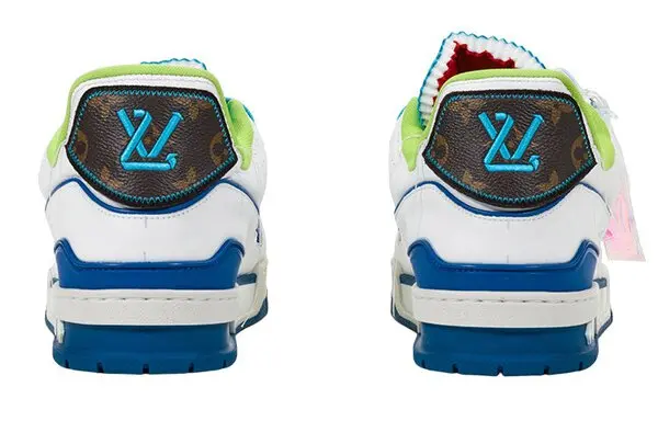 LOUIS VUITTON Low Top Sneakers - White/blue/green