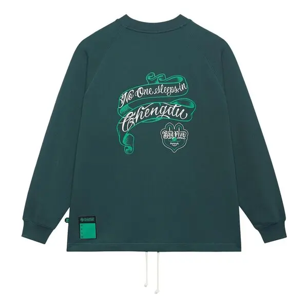 LI-NING Badfive Graphic Sweatshirt - Green/multi-color
