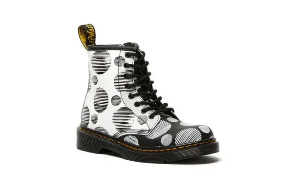 Dr. Martens Polka Dot Lace Up Boots