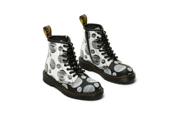 Dr. Martens Polka Dot Lace Up Boots