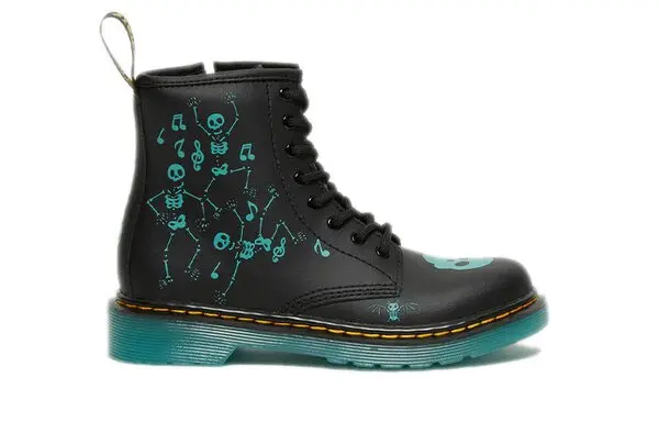 Dr. Martens 1460 Skeleton Print Leather Boots