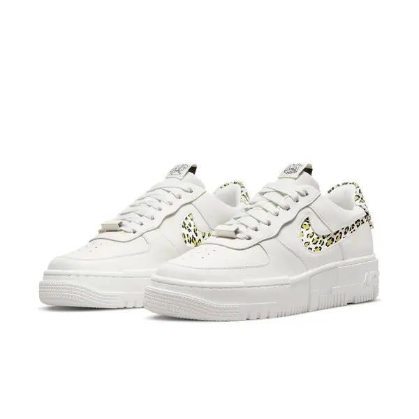 Nike Force 1 Pixel Se Leopard Print Sneakers - White