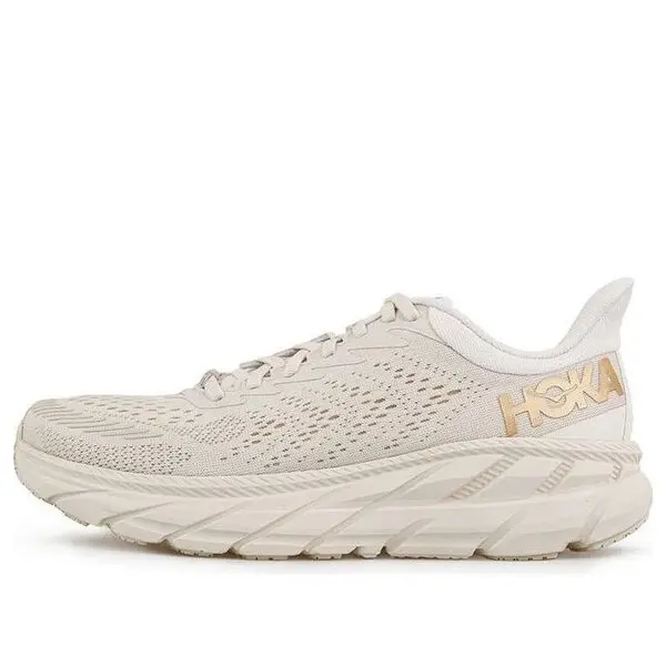 Hoka One One Clifton 7 Athletic Sneakers - Cream