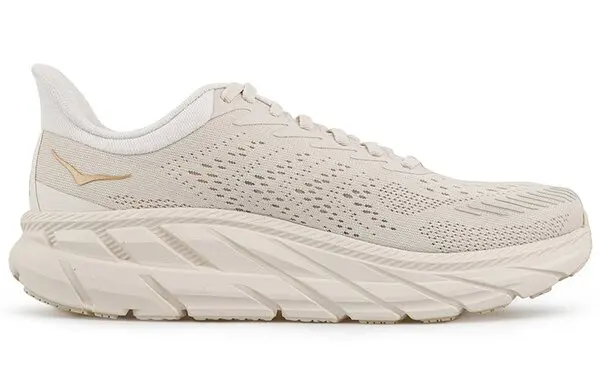 Hoka One One Clifton 7 Athletic Sneakers - Cream
