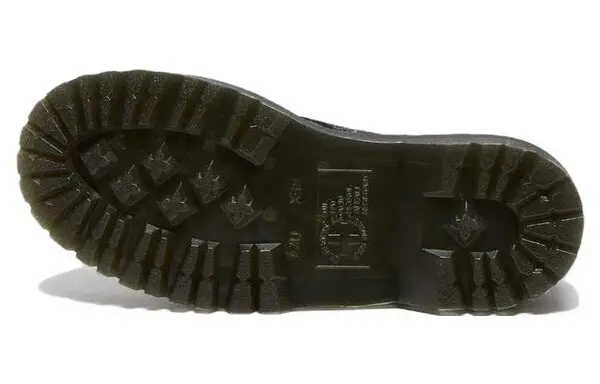 Dr. Martens 1461 Faux Fur-lined Metallic Platform Shoes - Black
