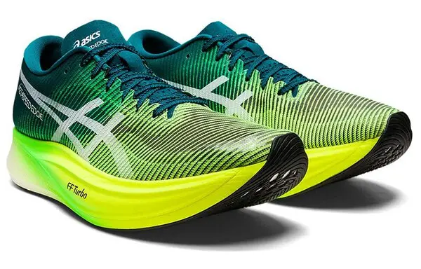 Asics Metaspeed Edge+ Athletic Sneakers - Green/yellow