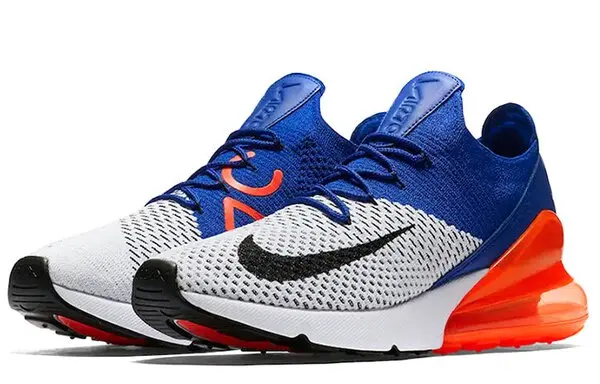 Nike Max 270 Flyknit - White/black/racer Blue