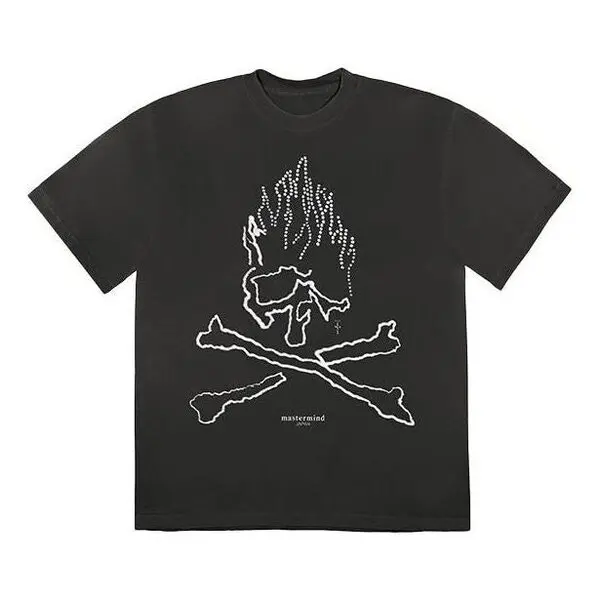 TRAVIS SCOTT Cactus Jack For Mastermind Skull T-shirt - Black