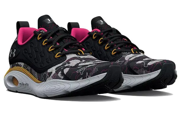 Under Armour Hovr Revenant Camo Sport Shoes - Black/grey/camo