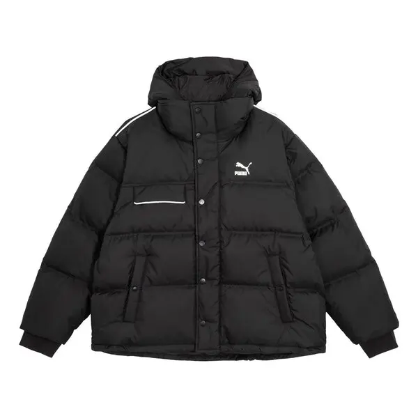 PUMA Down Hooded Coat - Black