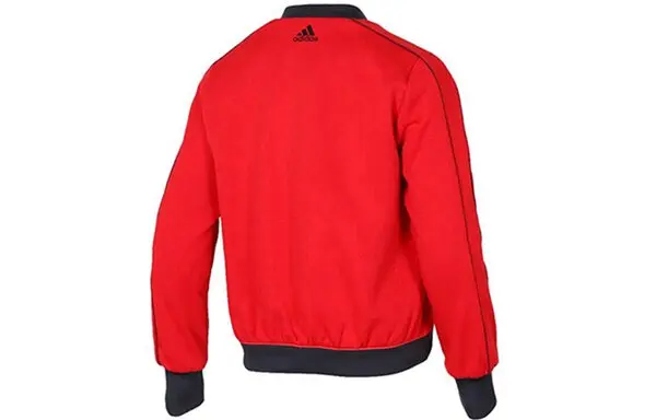 Adidas Contrasting Colors Athleisure Casual Sports Jacket - Red